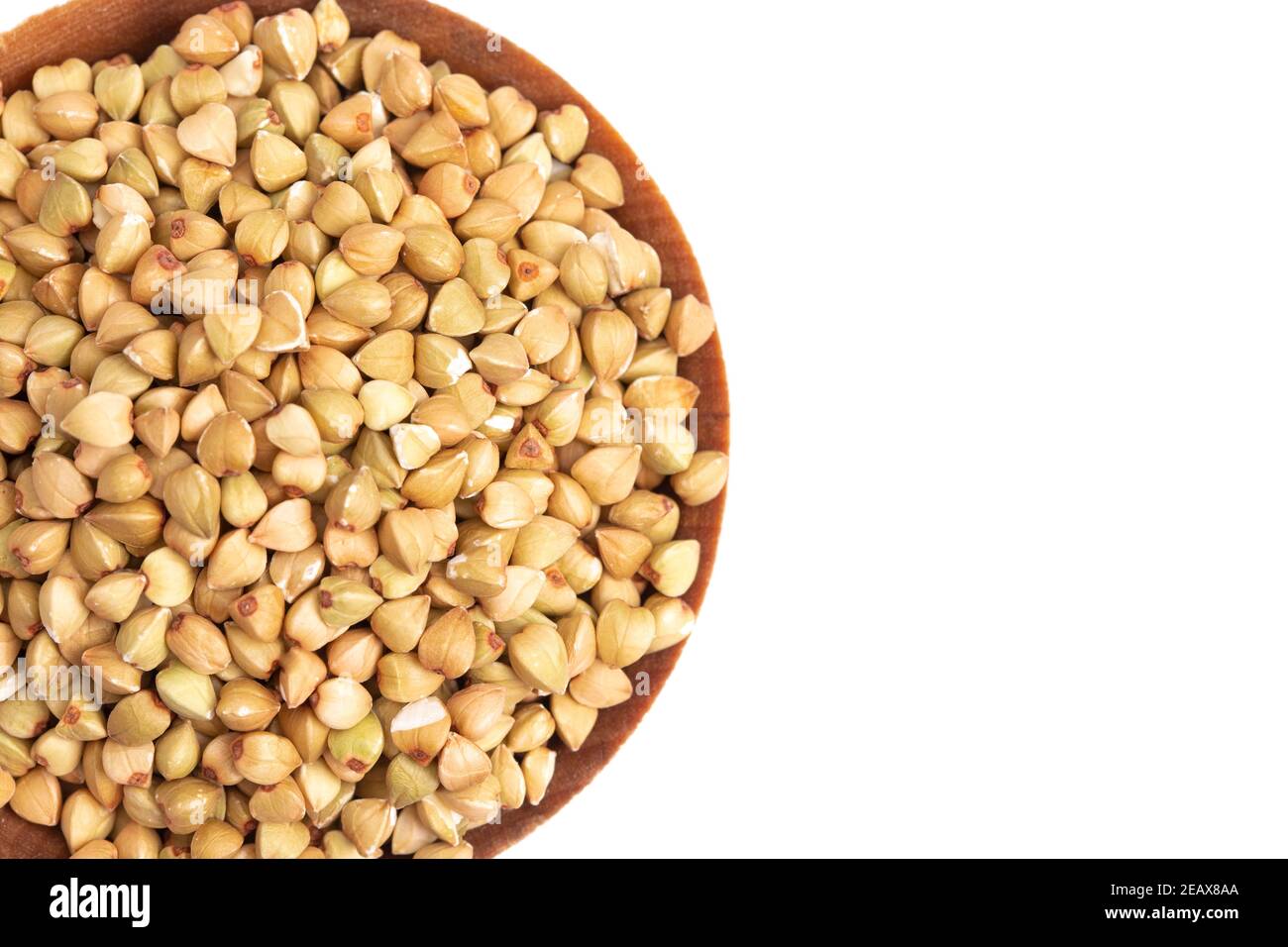 Buckwheat Grain Isolated on a White Background Stock Photo - Alamy