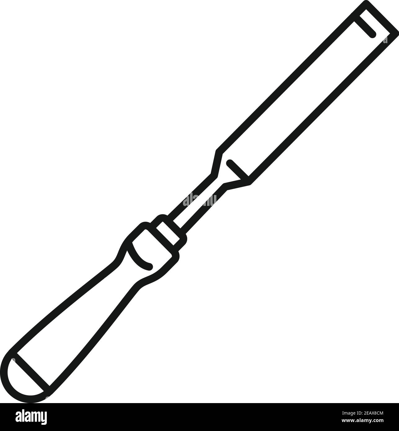 Chisel construction icon, outline style Stock Vector Image & Art - Alamy