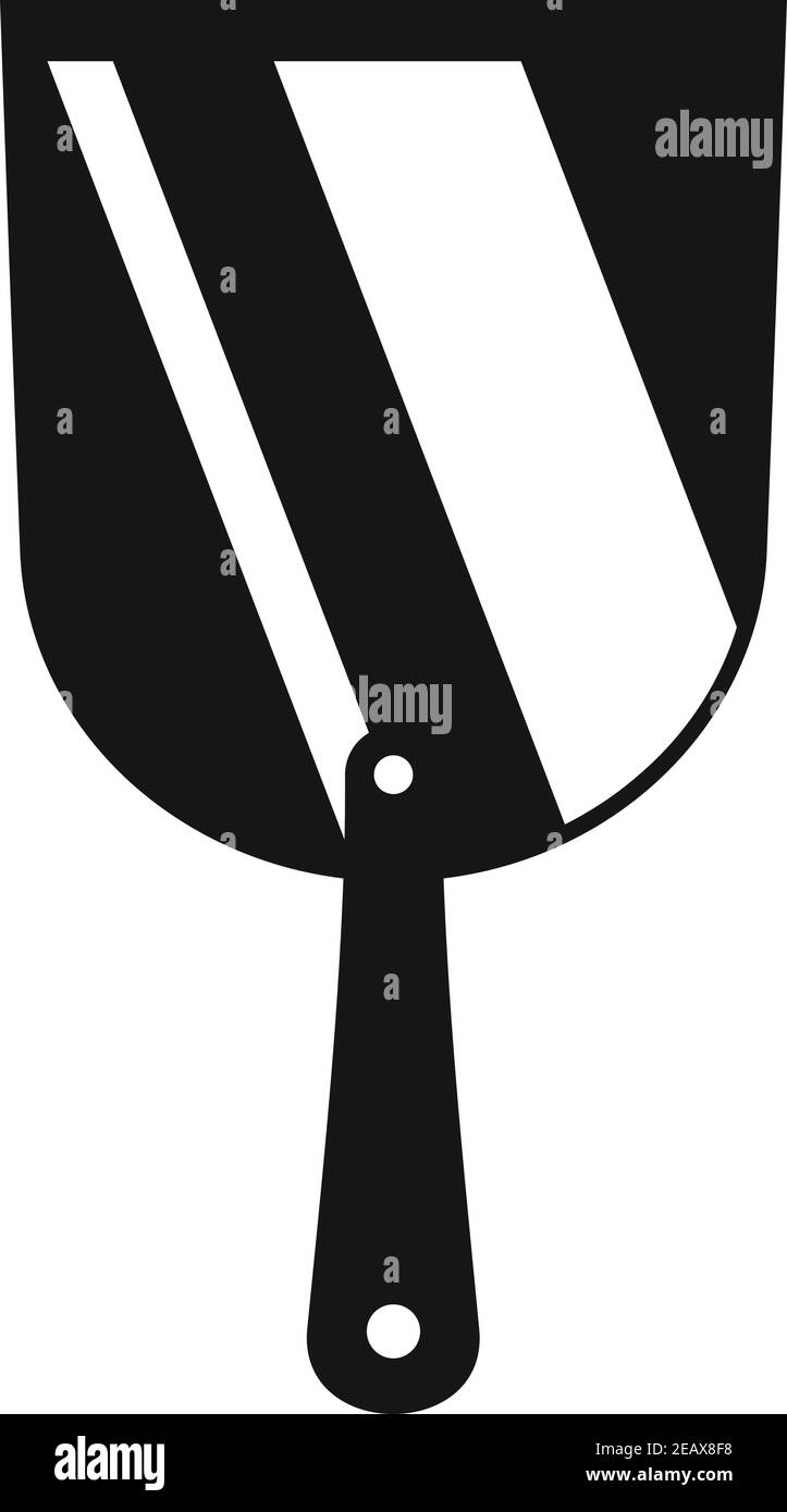 Putty knife plastering spatula Black and White Stock Photos & Images ...