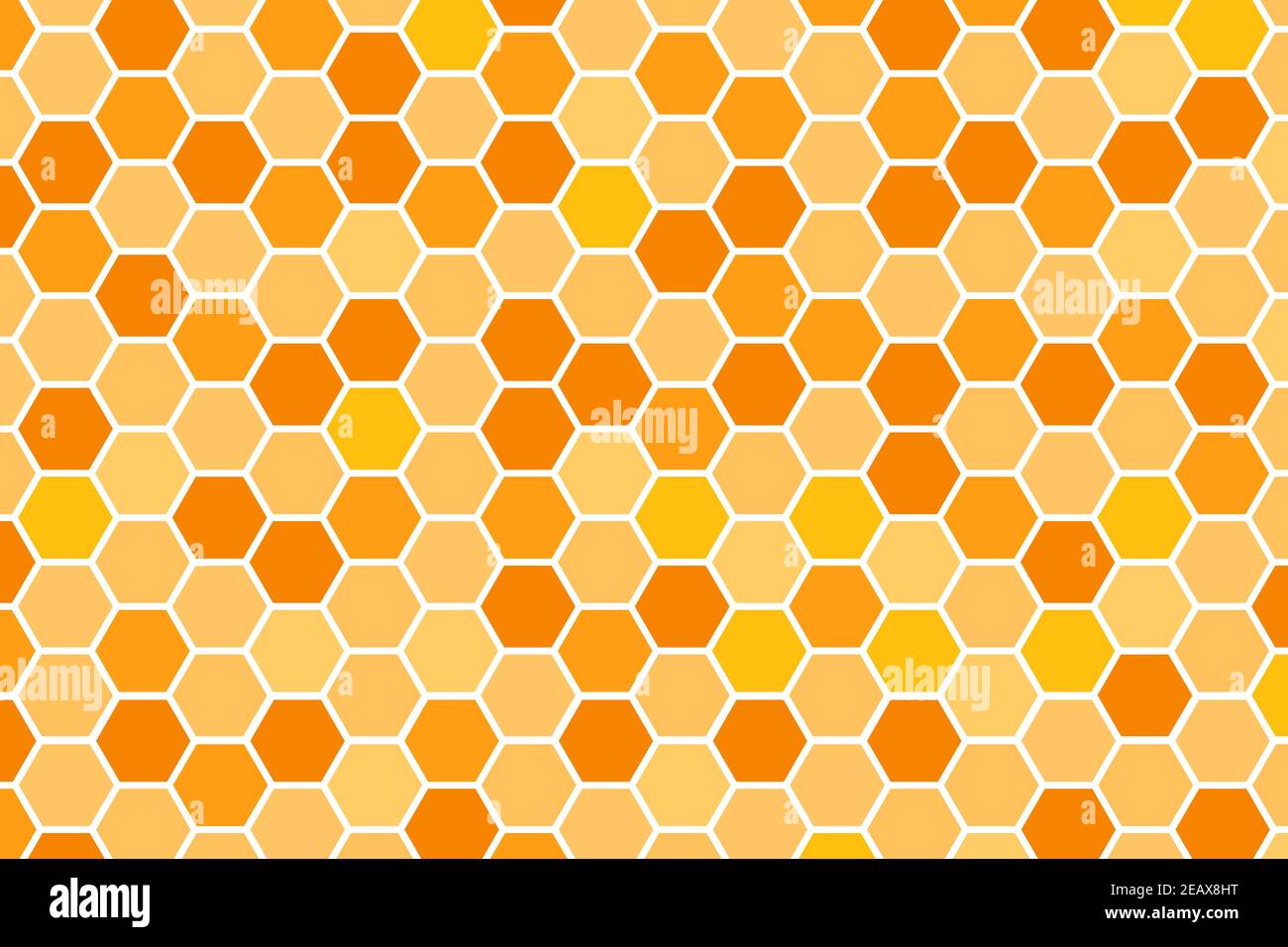 Golden background with honeycomb shapes. Vector illustration. Pattern ...