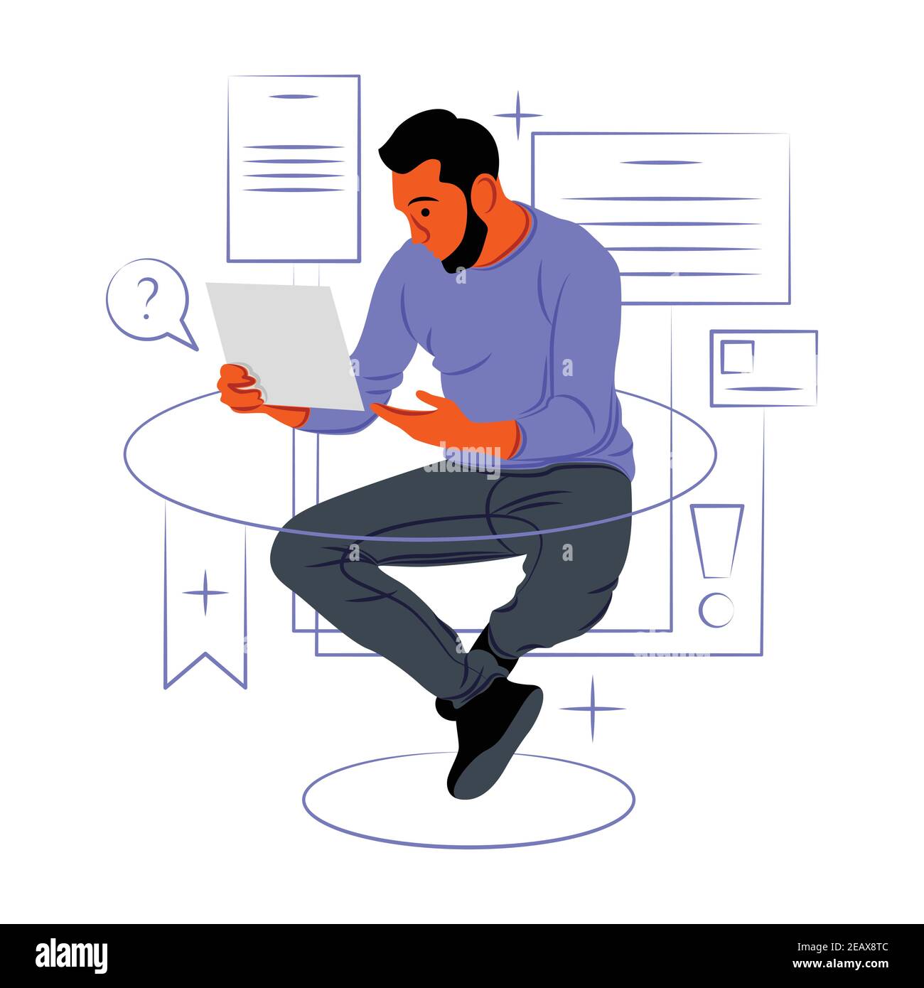 Banner business man in Cut Out Stock Images & Pictures - Alamy