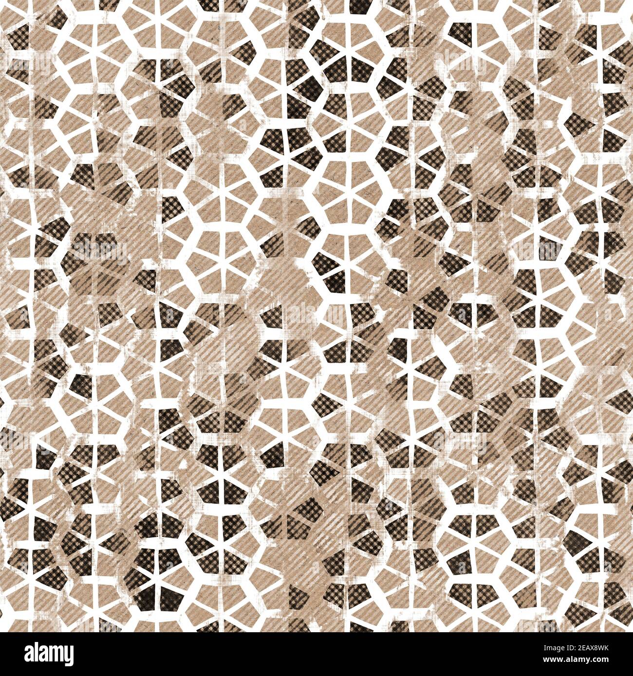 Seamless geometric pattern on cardboard for print Stock Photo - Alamy