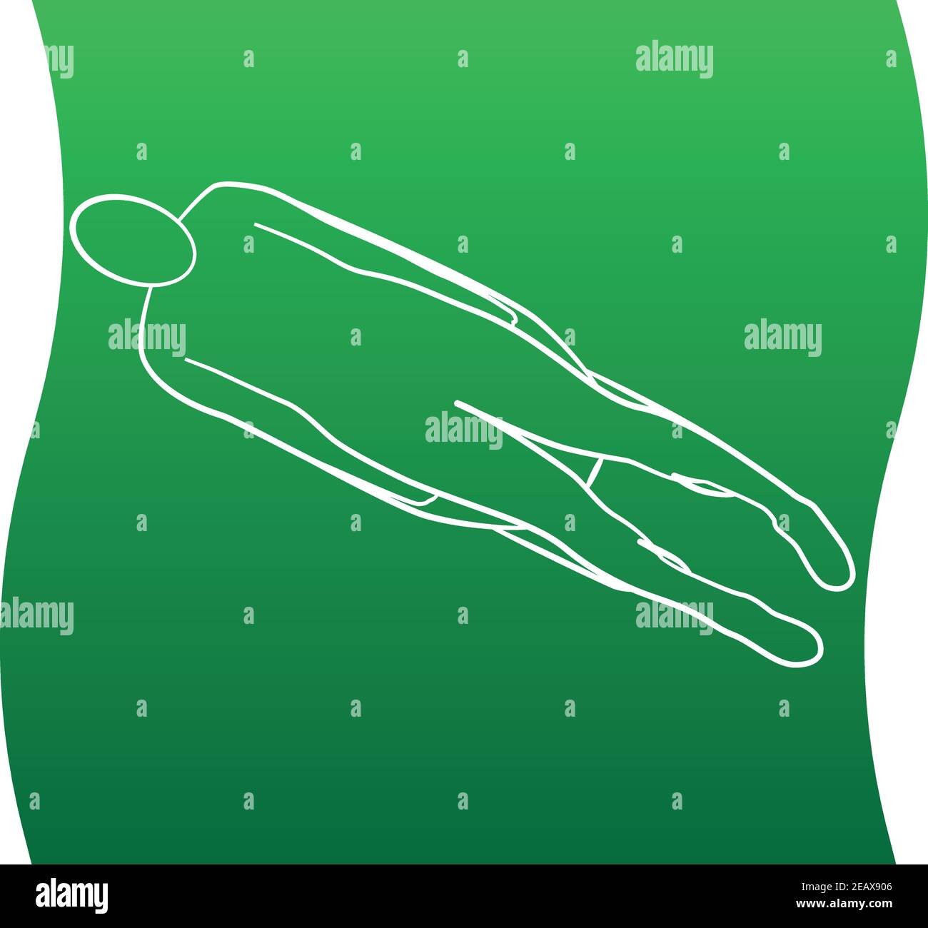 Luge. winter sports icon of a set. Olympic disciplines. vector ...
