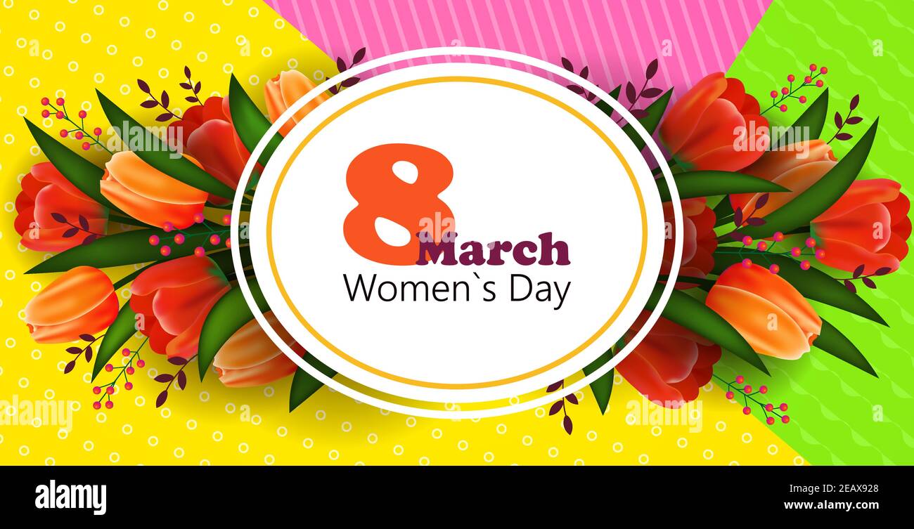womens day 8 march holiday celebration sale banner flyer or greeting ...