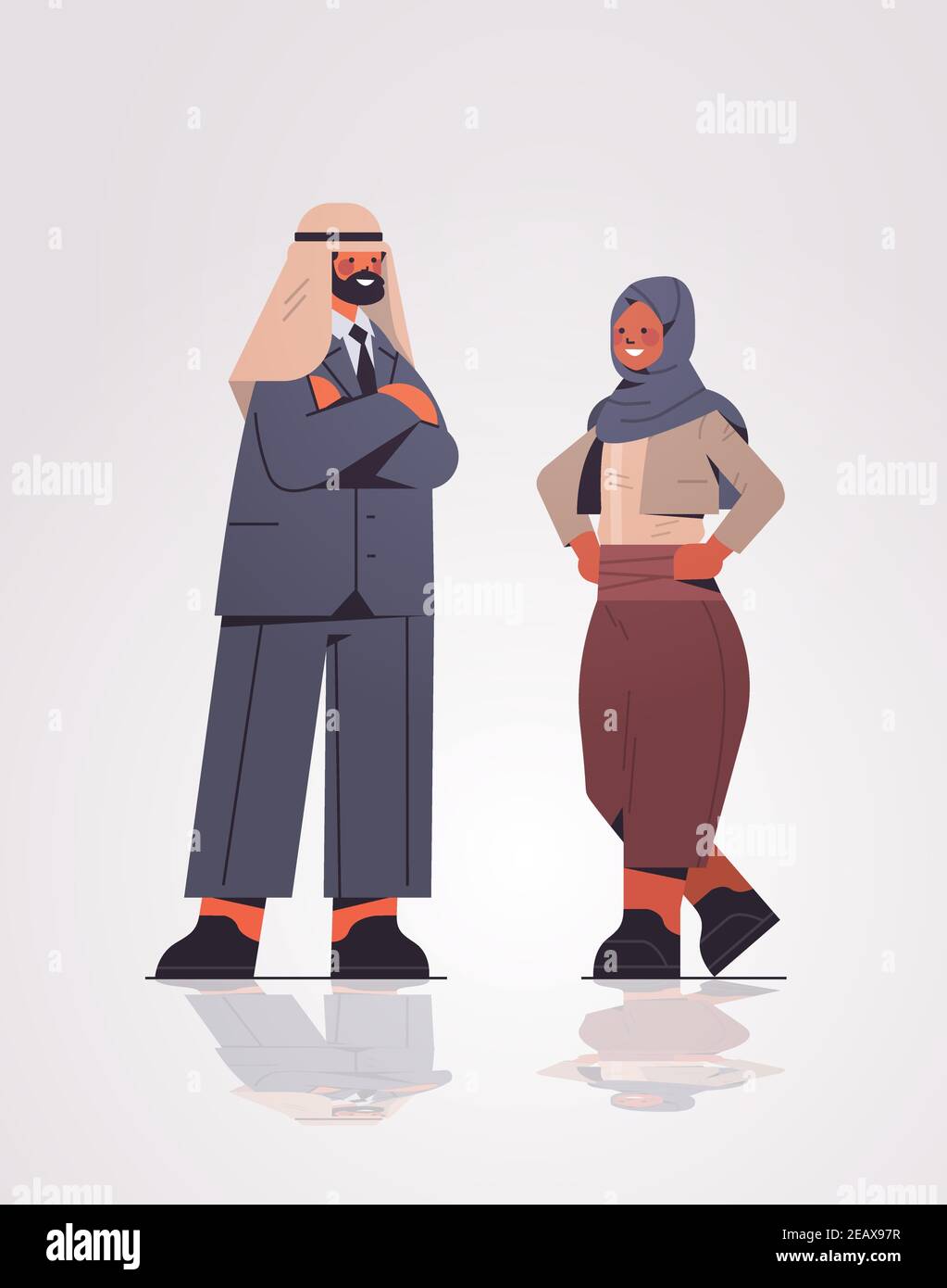 arabic businesspeople in formal wear discussing during meeting arab ...