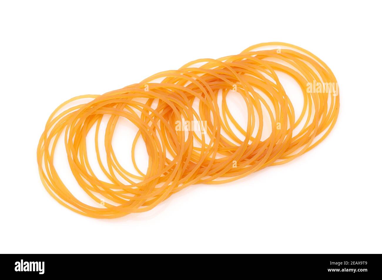 stack of brown rubber bands isolated on white background Stock Photo ...