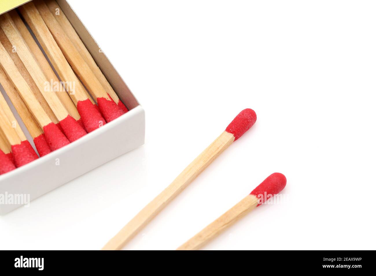 Box of matches isolated on white background Stock Photo - Alamy