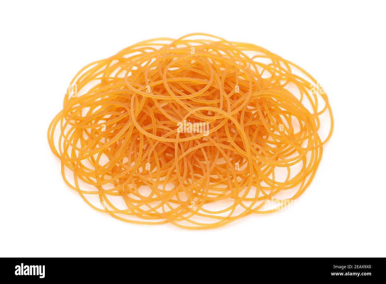 stack of brown rubber bands isolated on white background Stock Photo ...