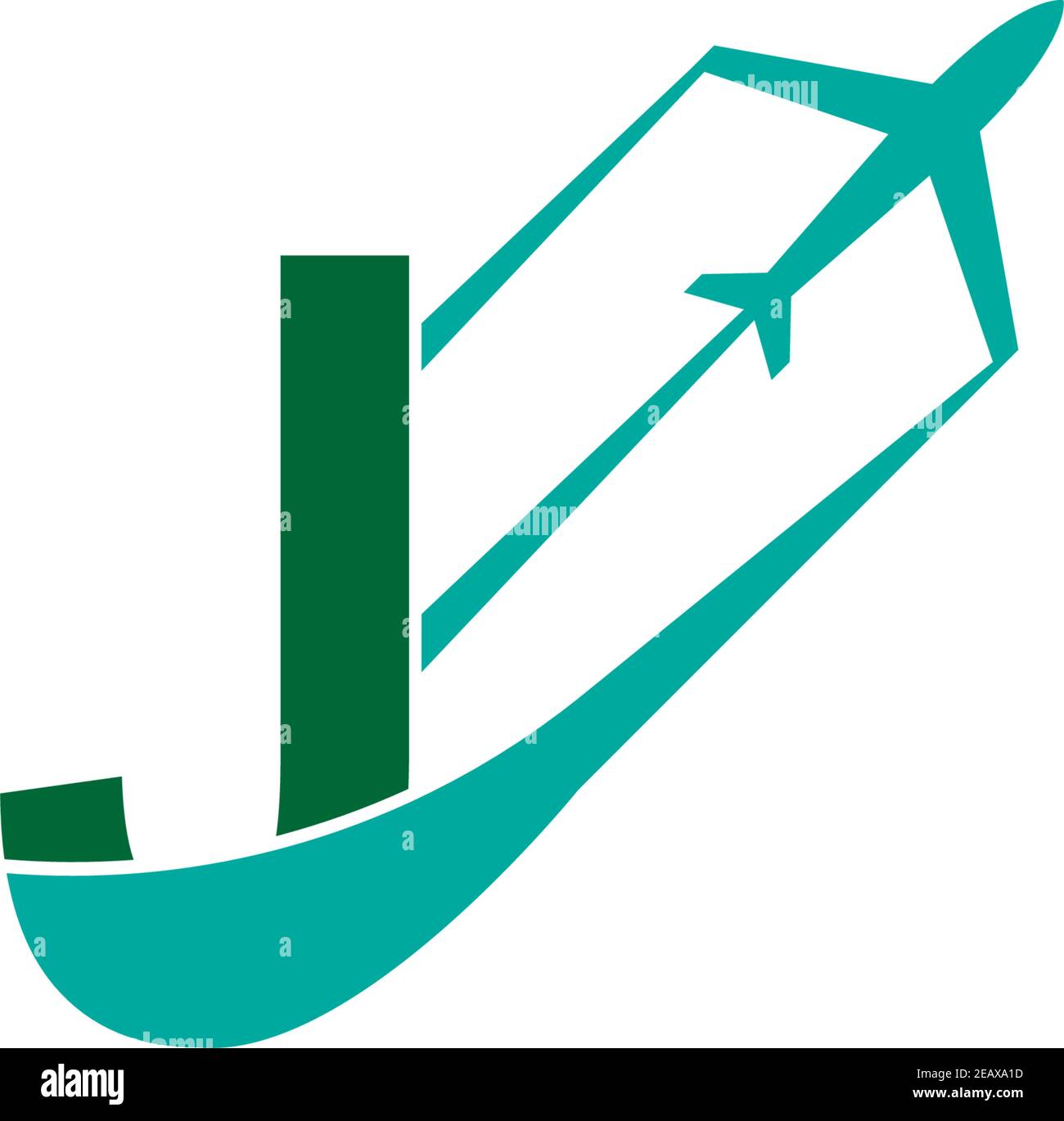 Letter J with plane logo icon design vector illustration Stock Vector ...
