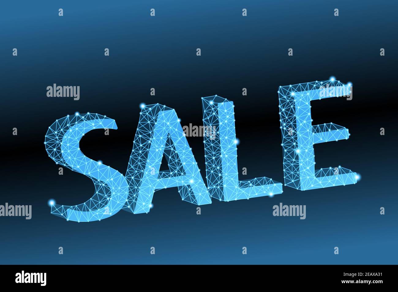 Sale text with lighting mesh on dark background Stock Vector Image ...