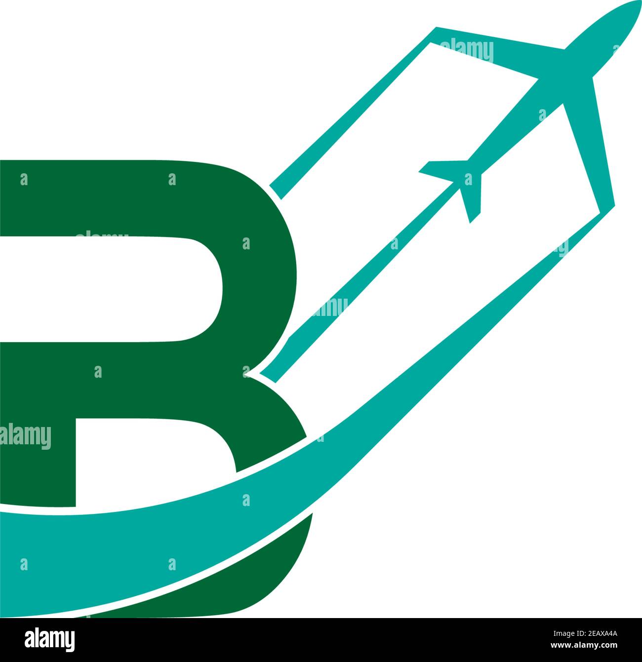 Letter B with plane logo icon design vector illustration Stock Vector ...