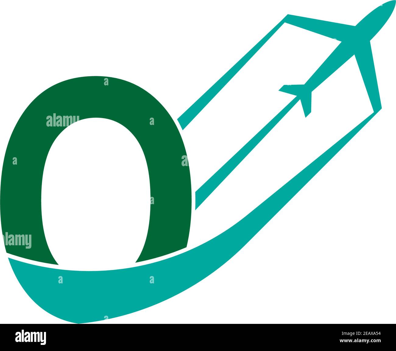 Letter O with plane logo icon design vector illustration Stock Vector ...