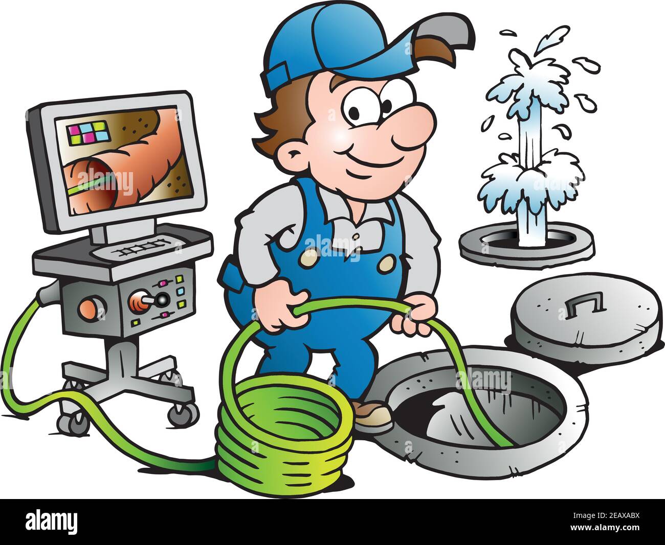 Sewer pipe interior Stock Vector Images - Alamy