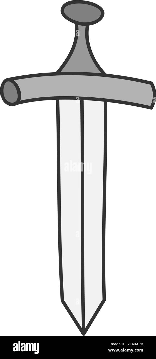 Sword vector illustration. Knight armour, armor sword, fairytale ...