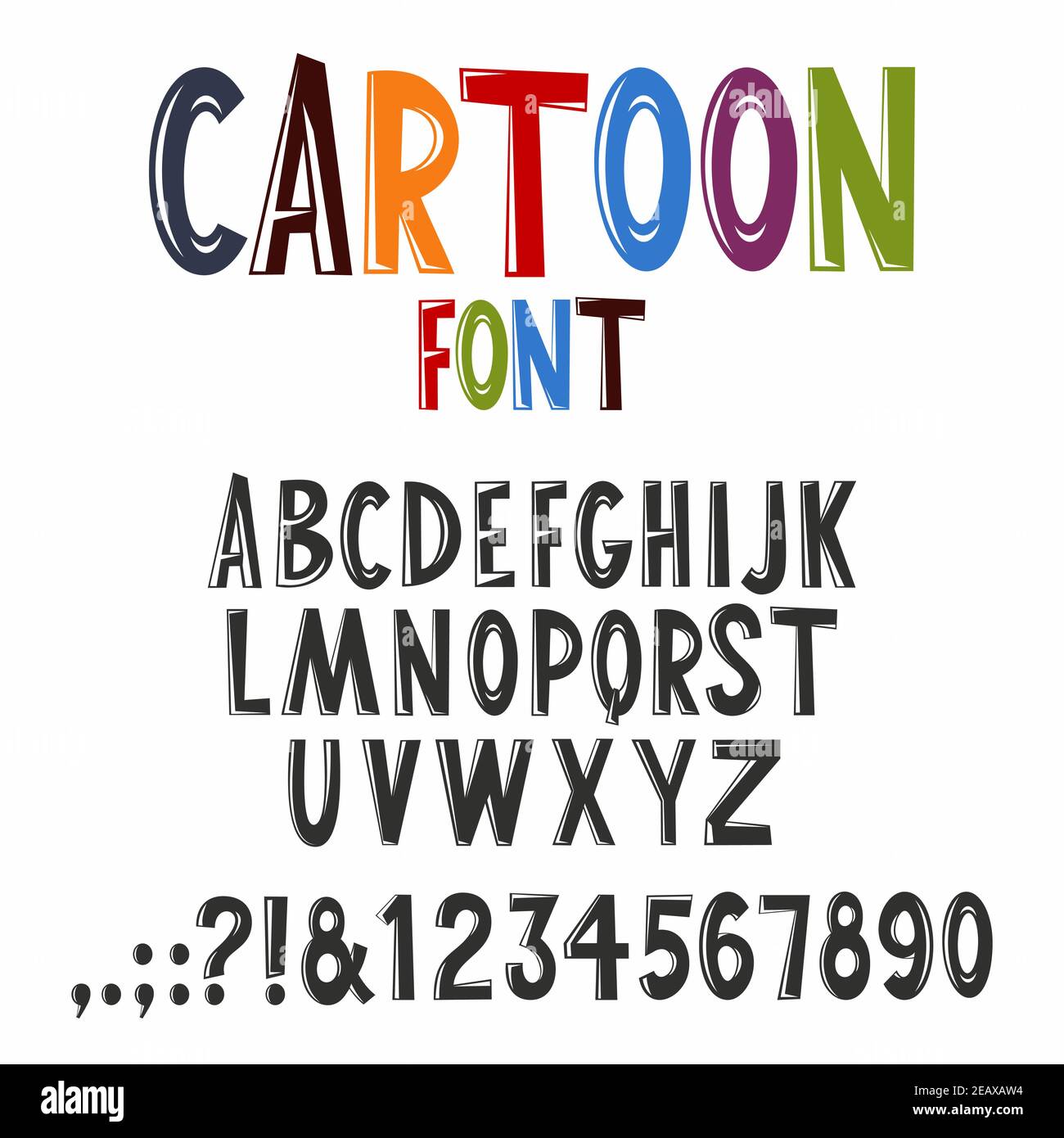 Set stylish alphabet letters Stock Vector Images - Alamy