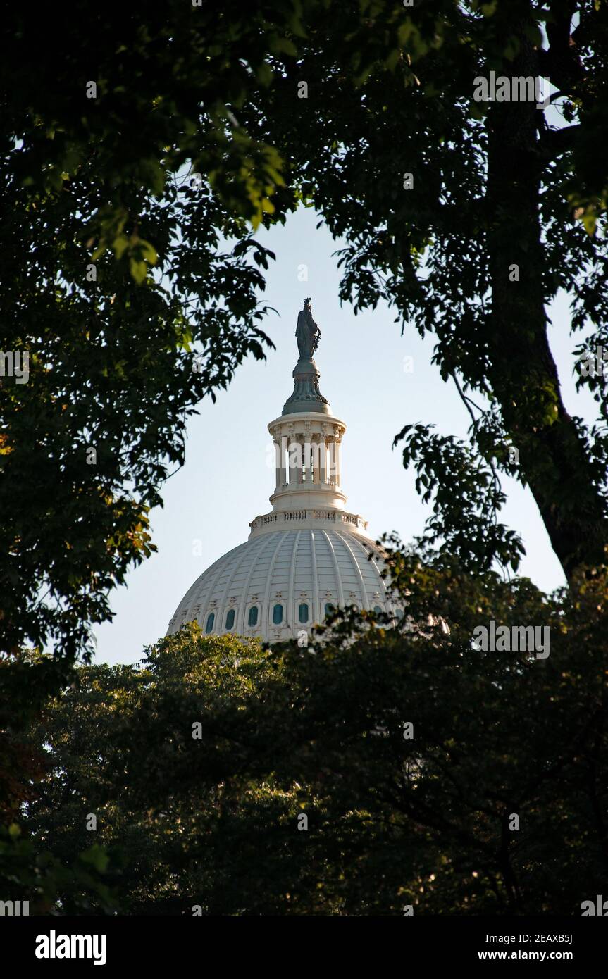 Statue of freedom, by thomas crawford hi-res stock photography and ...
