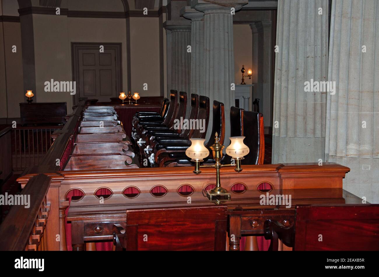 Old Supreme Court Chamber Bench, US Capitol Building Stock Photo - Alamy