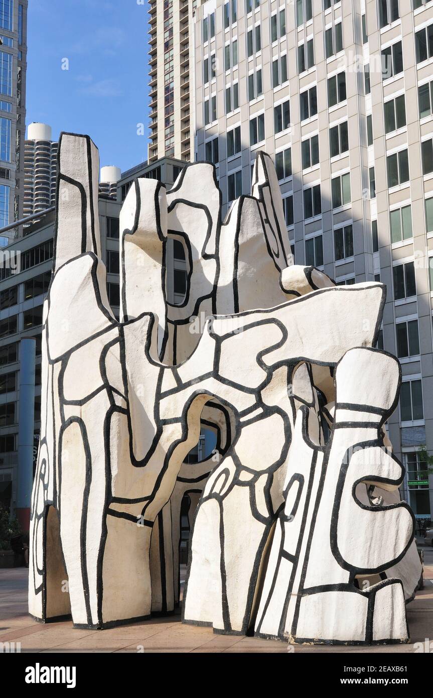 Monument with standing beast chicago hi-res stock photography and ...