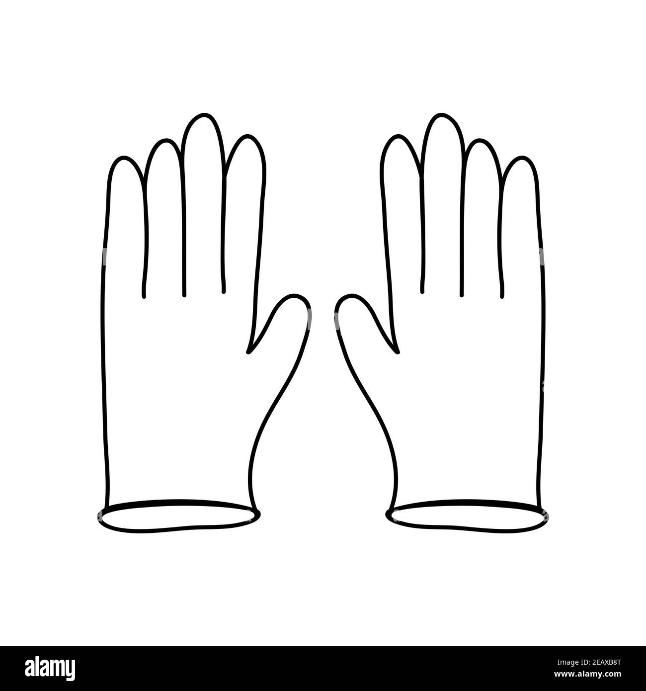 Latex Medical Gloves Clip Art