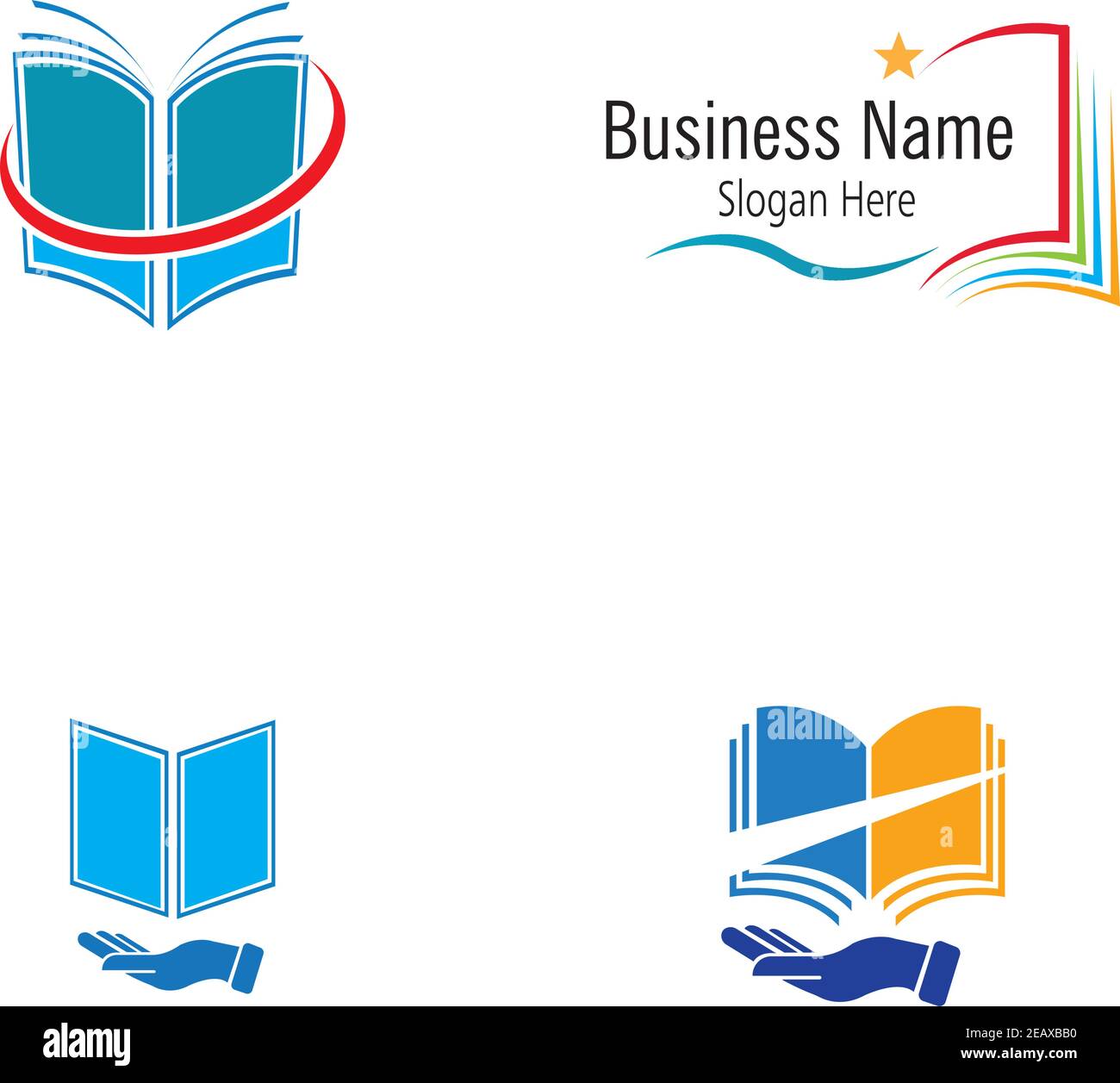 book logo and bookstore icon vector design templateBook Logo Template ...