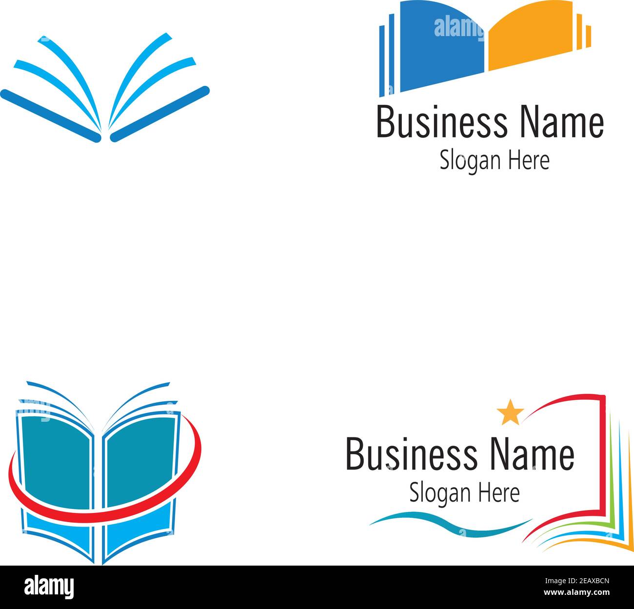 book logo and bookstore icon vector design templateBook Logo Template ...