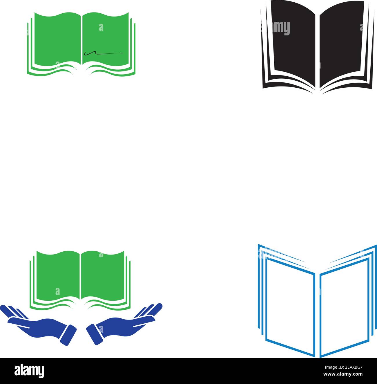 book logo and bookstore icon vector design templateBook Logo Template ...