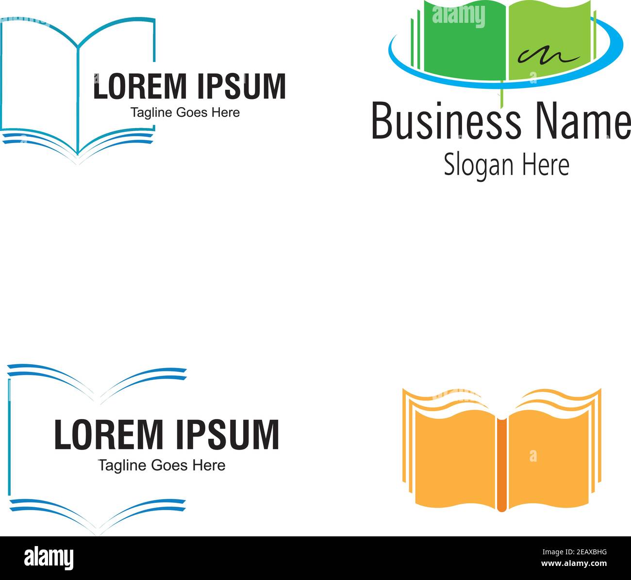 book logo and bookstore icon vector design templateBook Logo Template ...