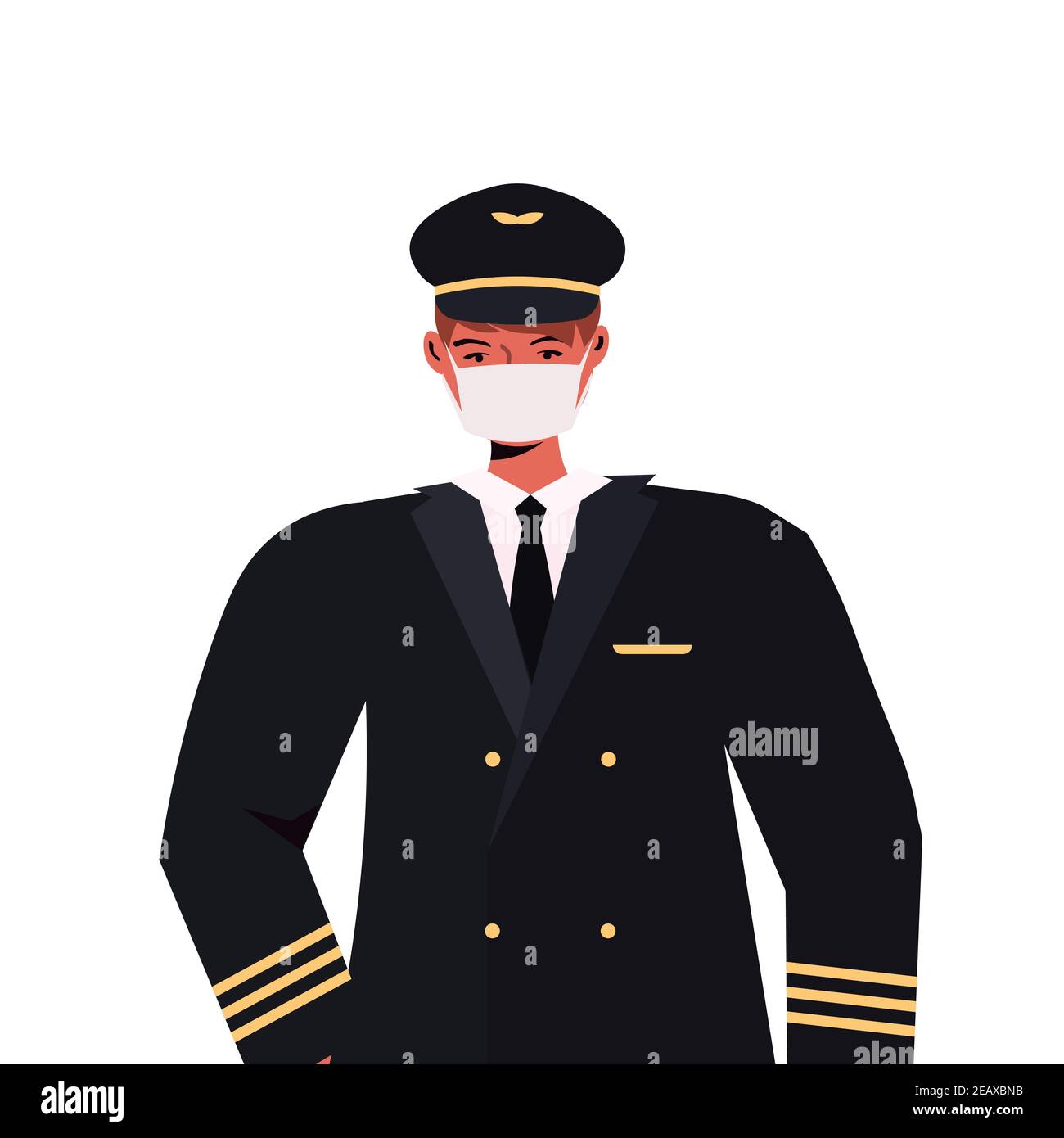 Self portrait in mask Stock Vector Images - Alamy