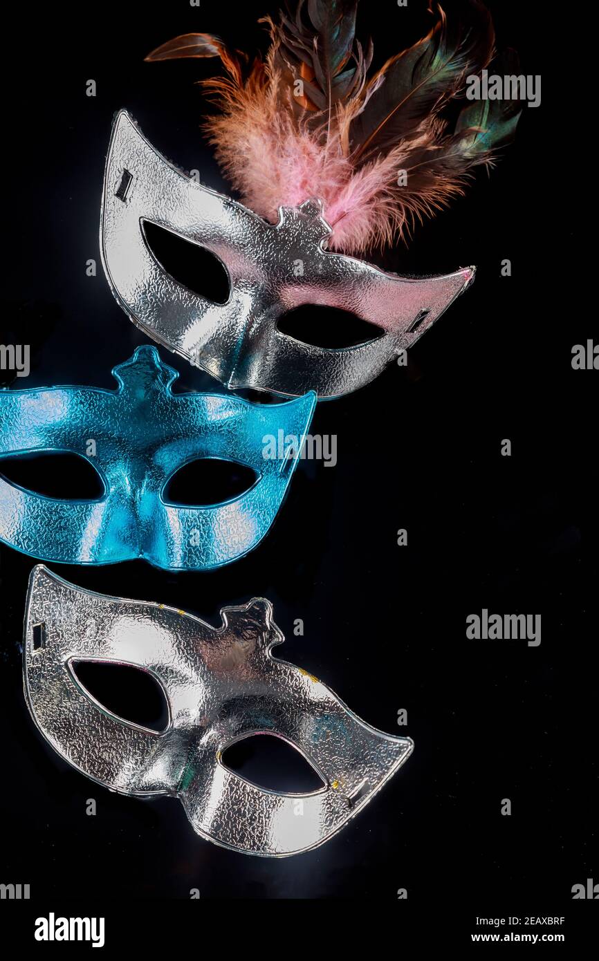 Tradition carnival masks for masquerade. Jewish holiday Purim Stock ...