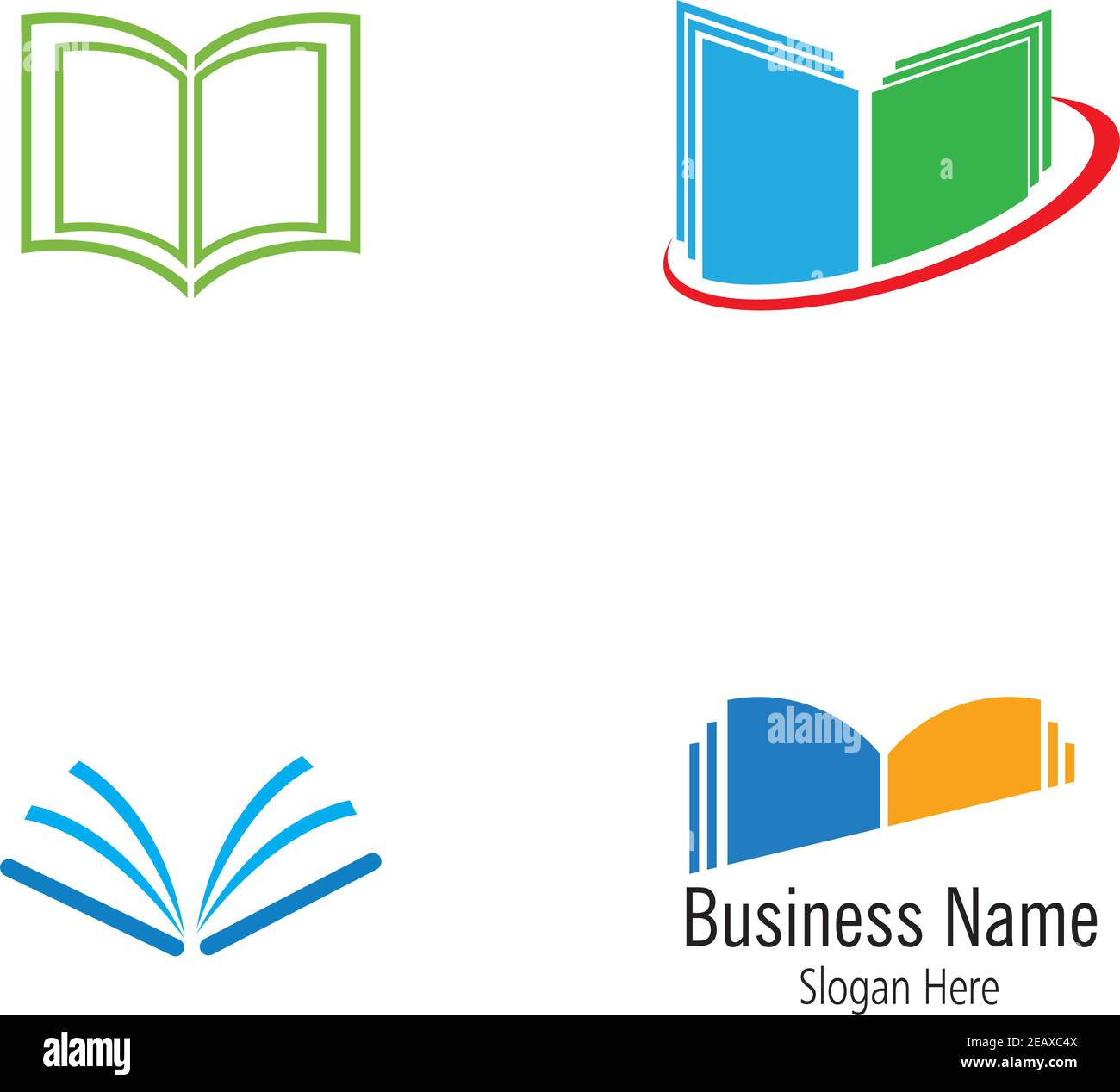 book logo and bookstore icon vector design templateBook Logo Template ...