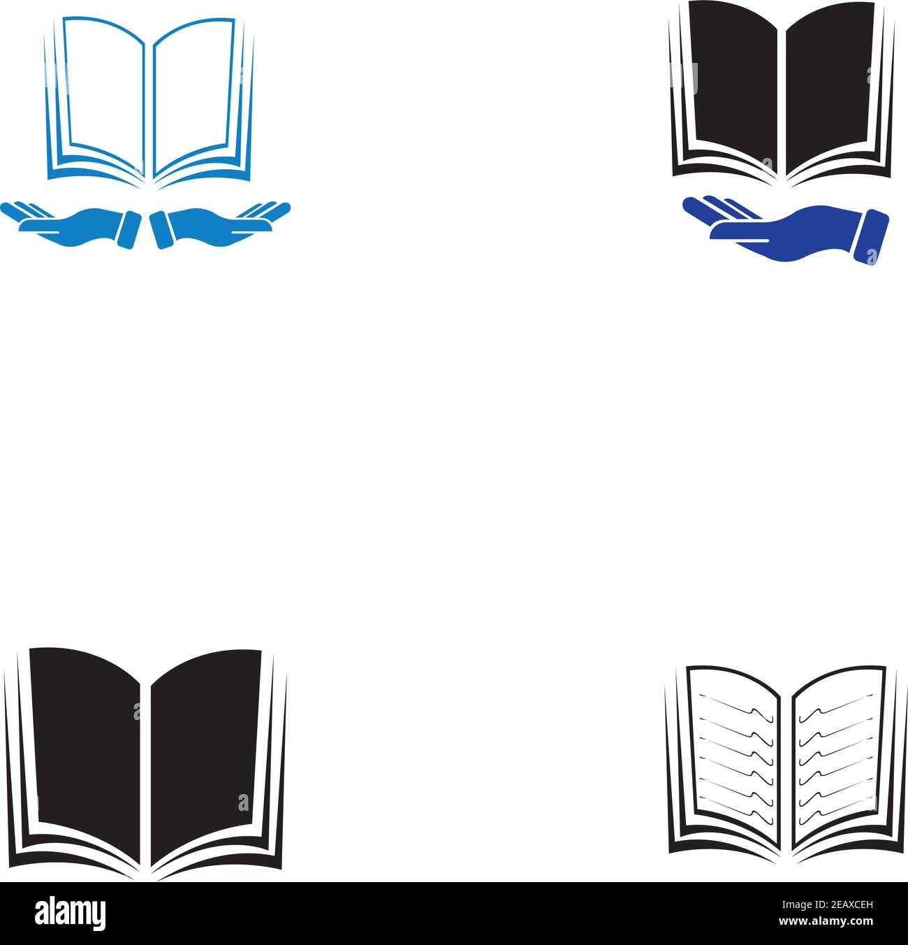 Book Logo And Bookstore Icon Vector Design Templatebook Logo Template