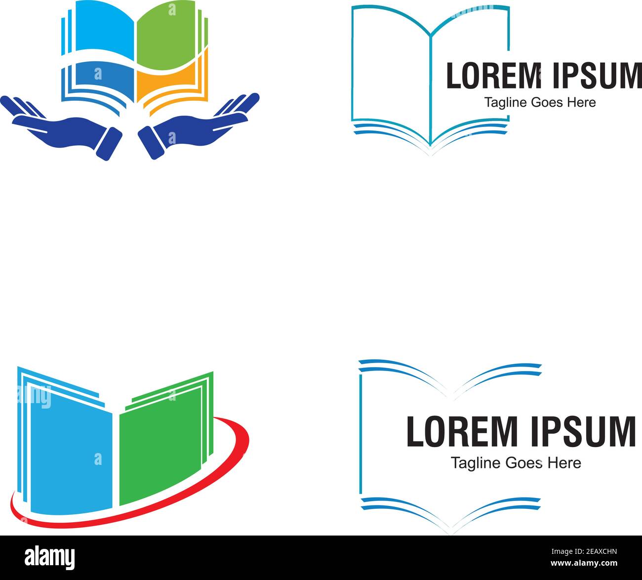 book logo and bookstore icon vector design templateBook Logo Template ...