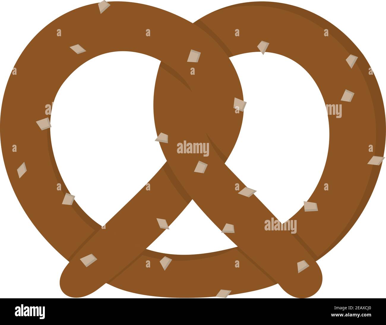 Pretzel vector graphic illustration icon, logo. German, oktoberfest ...