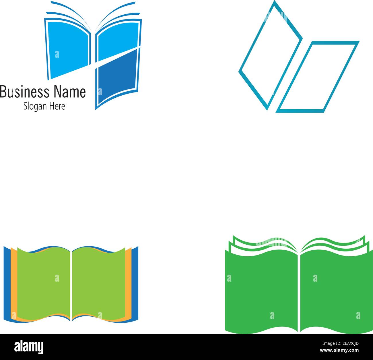 book logo and bookstore icon vector design templateBook Logo Template ...