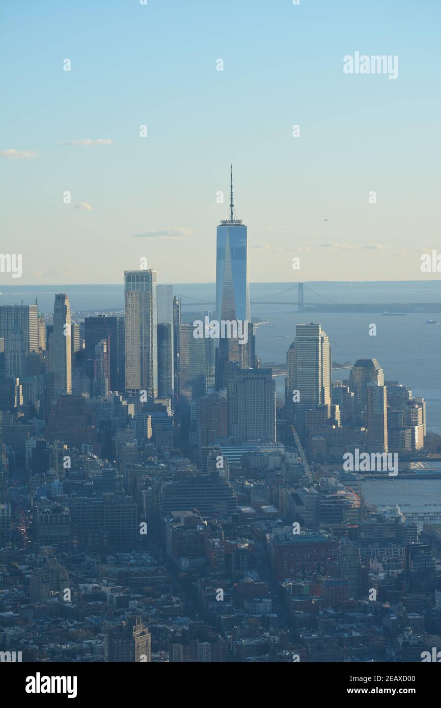 View over Manhattan as seen from the Edge observation deck at Hudson ...