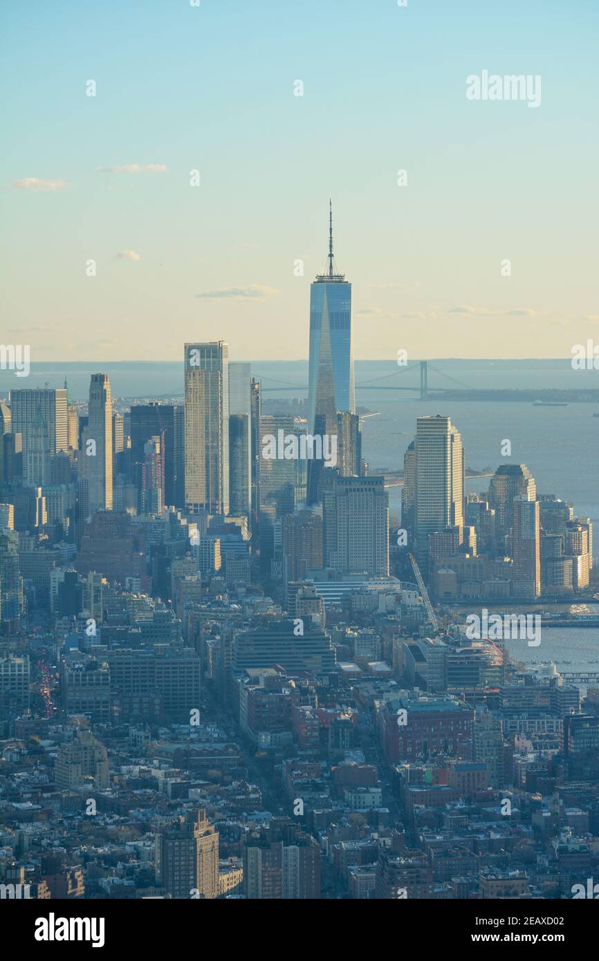 View over Manhattan as seen from the Edge observation deck at Hudson ...