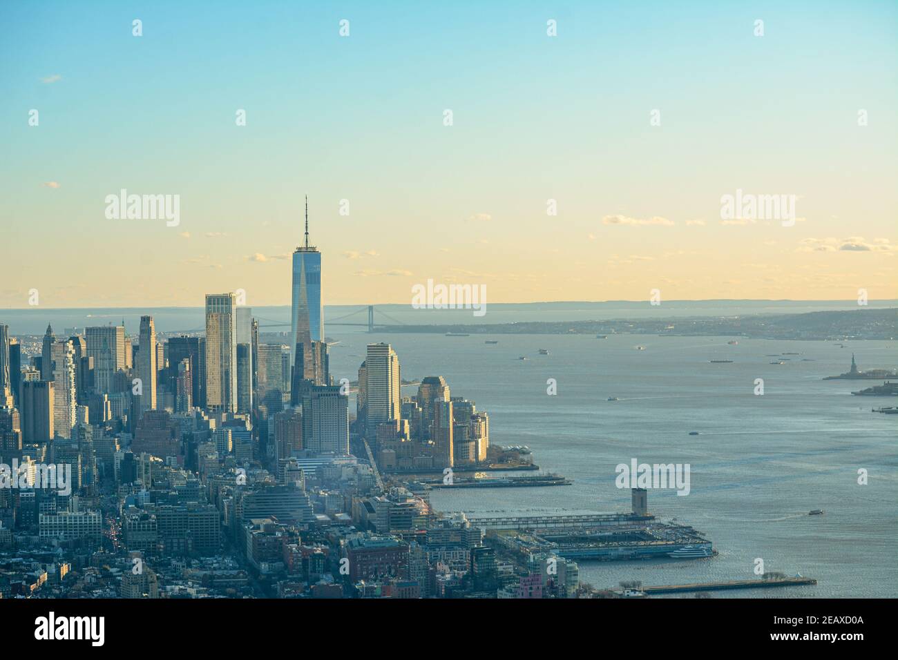 View over Manhattan as seen from the Edge observation deck at Hudson ...