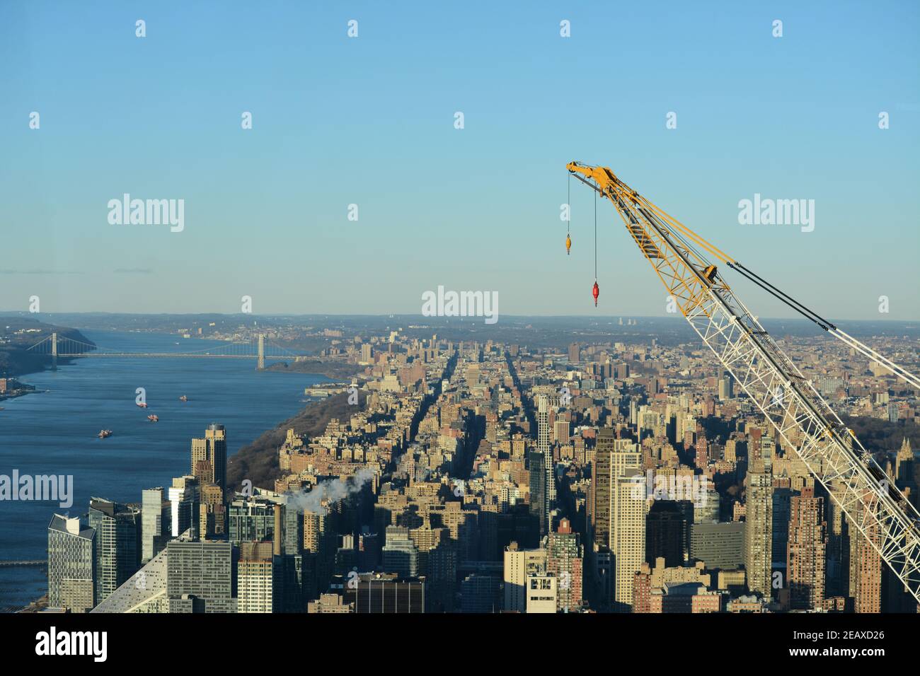 View over Manhattan as seen from the Edge observation deck at Hudson ...