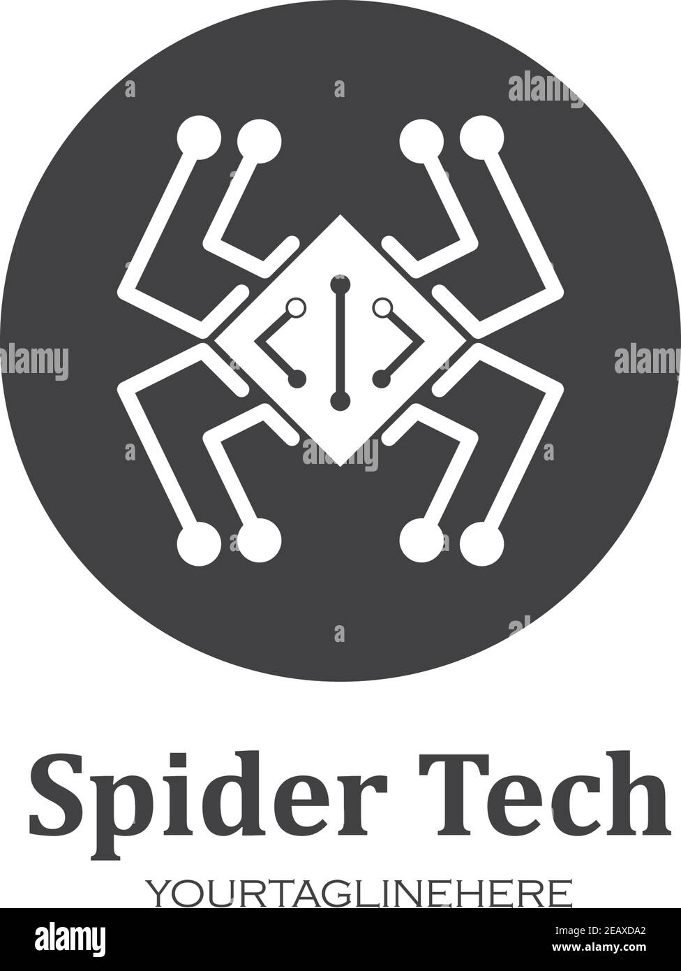 Spider tech logo Cut Out Stock Images & Pictures - Alamy