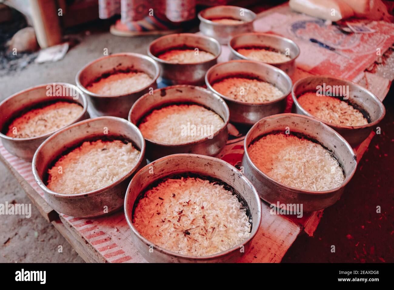 sagoon or sagun traditional coconut cake from indonesia, made by baking ...