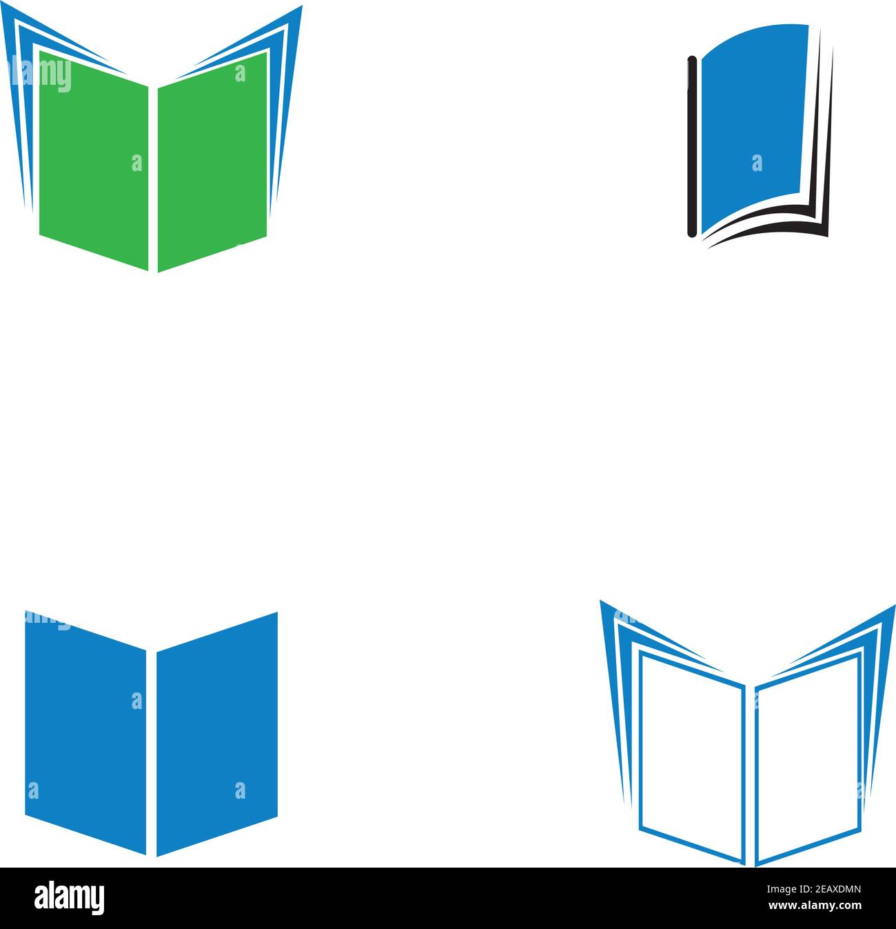 book logo and bookstore icon vector design templateBook Logo Template ...