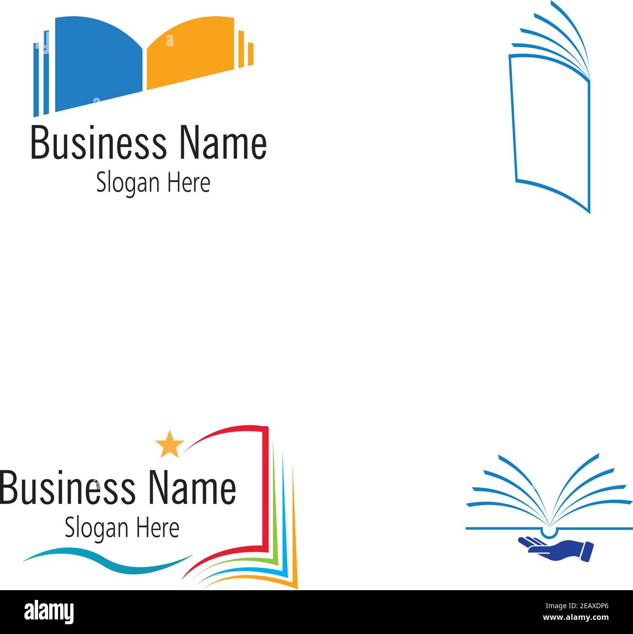 book logo and bookstore icon vector design templateBook Logo Template ...