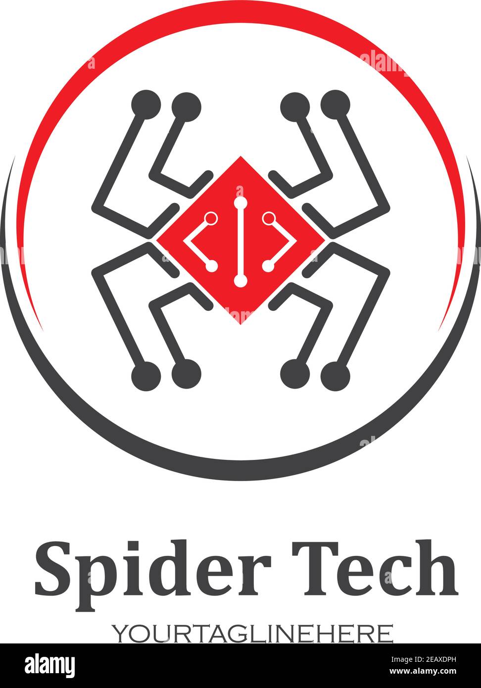Spider tech logo Cut Out Stock Images & Pictures - Alamy