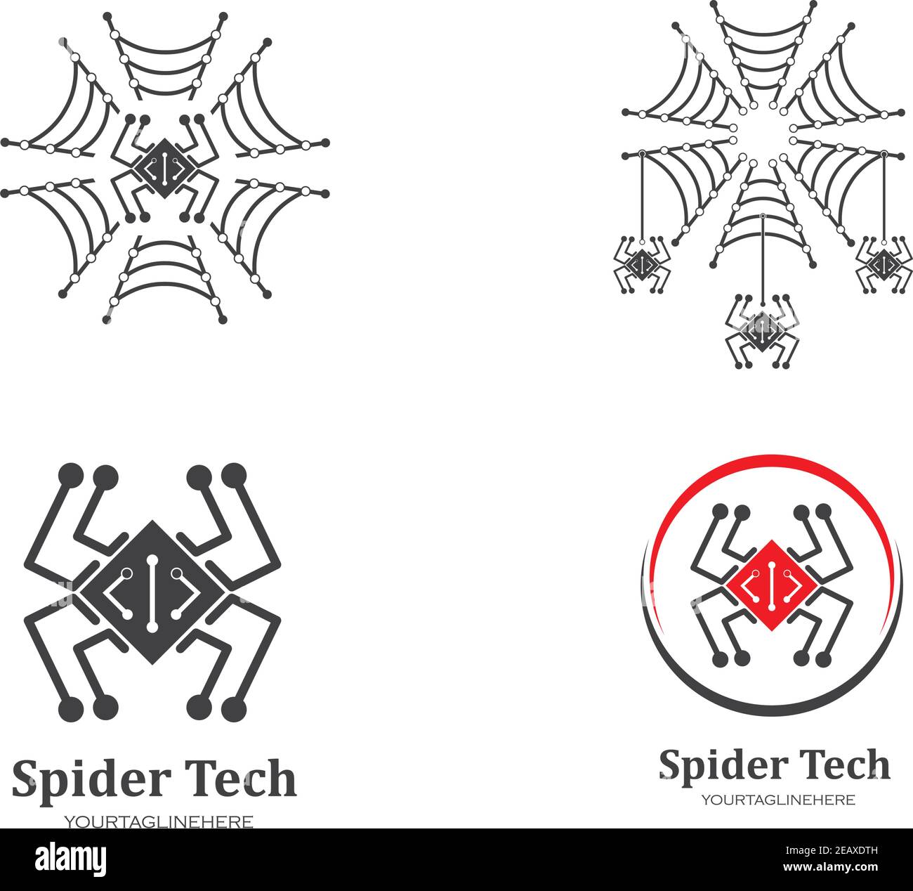 Spider tech logo Cut Out Stock Images & Pictures - Alamy