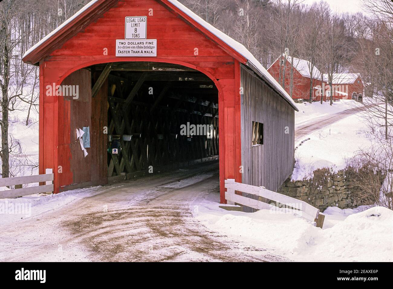 Green river covered bridge guilford hi-res stock photography and images ...