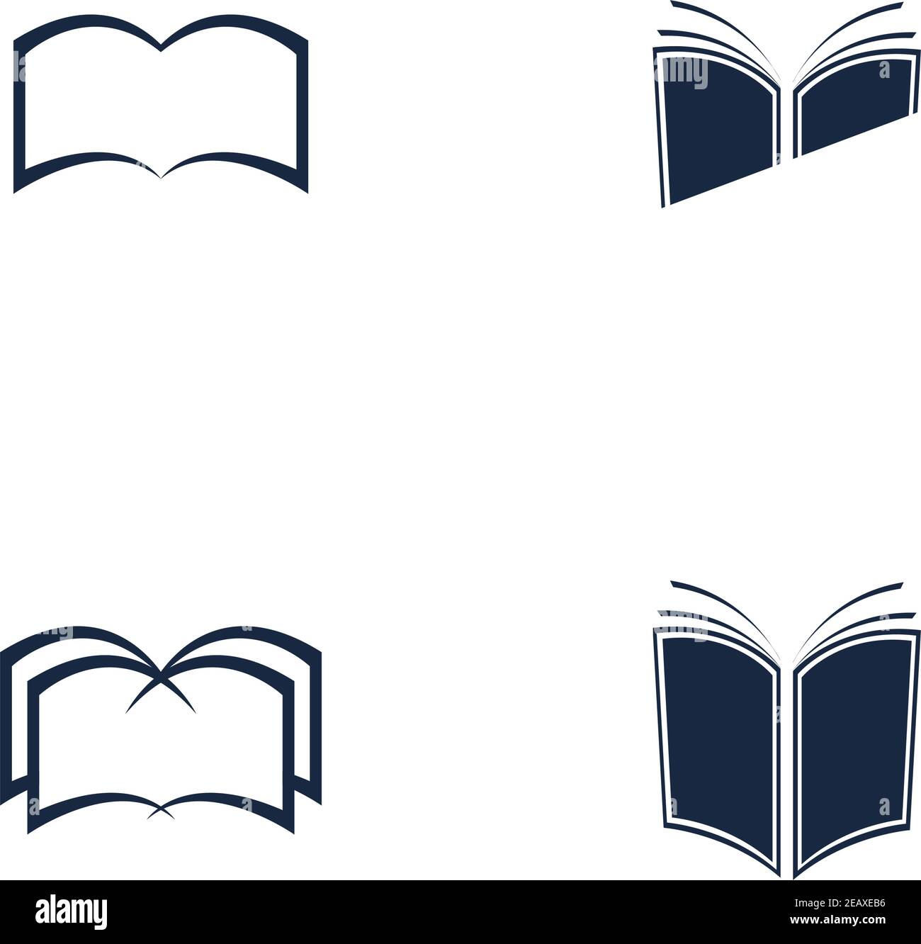 Book Logo And Bookstore Icon Vector Design Templatebook Logo Template