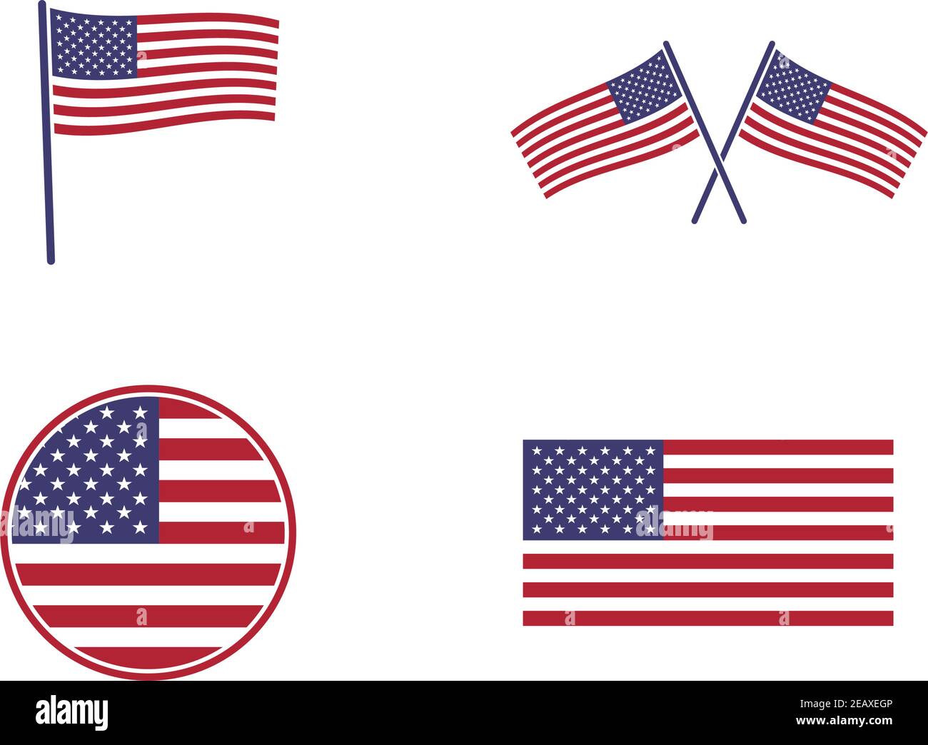 Folded flags Cut Out Stock Images & Pictures - Alamy