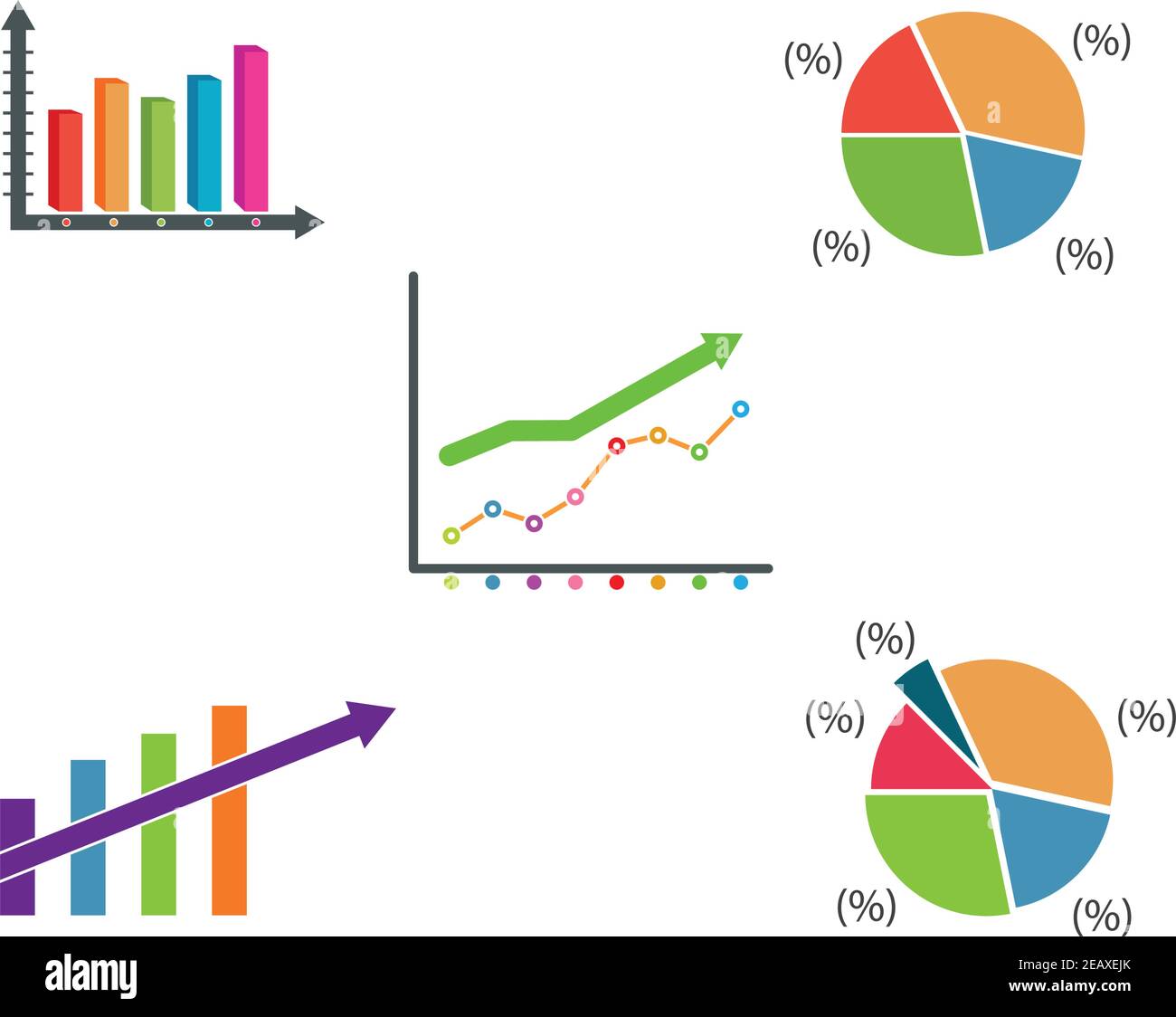 graph diagram information illustration vector design template Stock ...