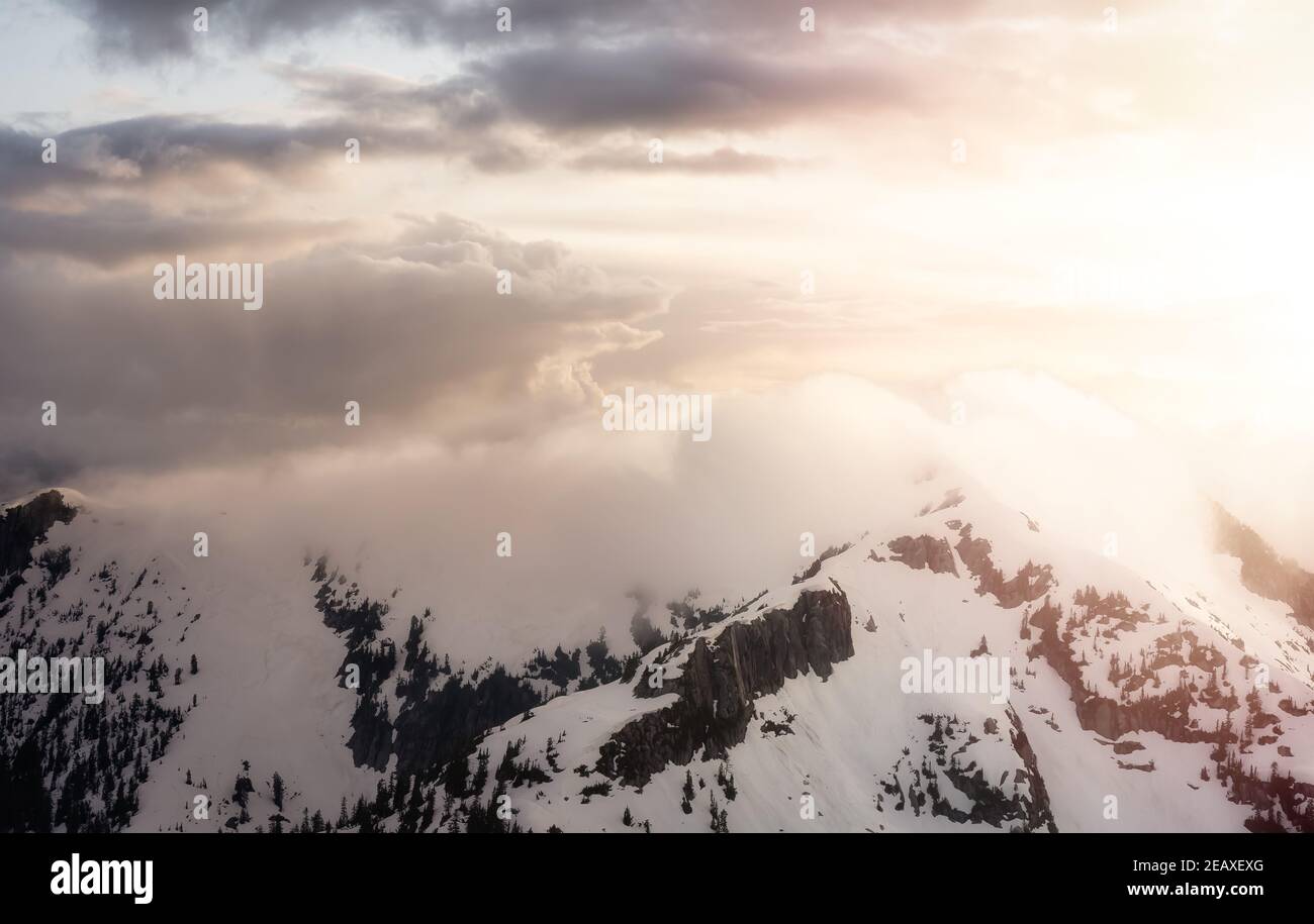 Aerial view sunrise from cliffs hi-res stock photography and images - Alamy