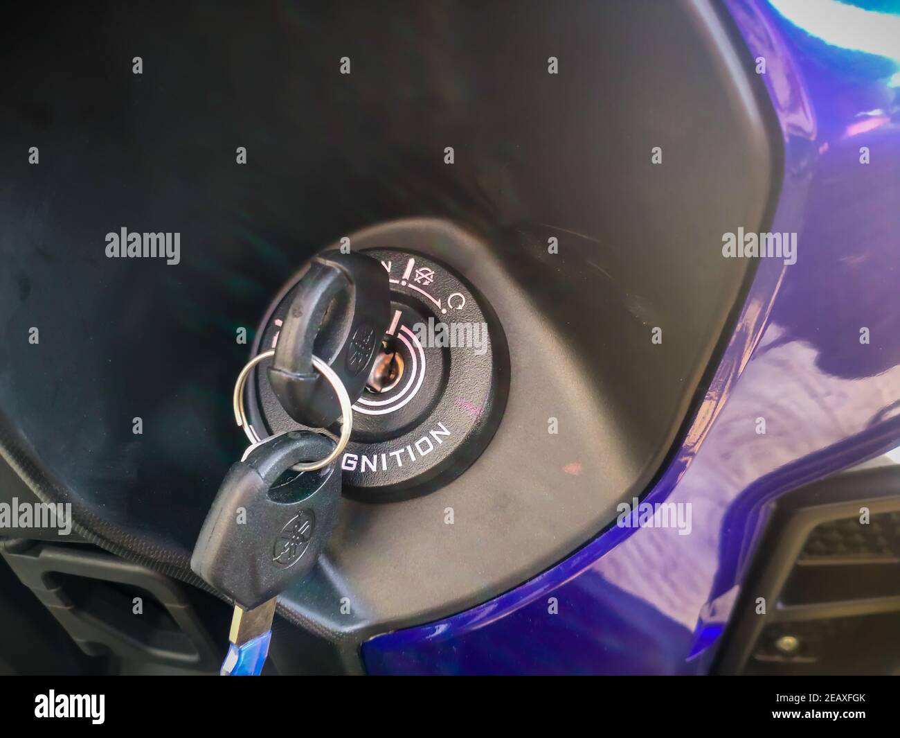 Switch key power control motorcycle .power switch of dirt bike Stock ...